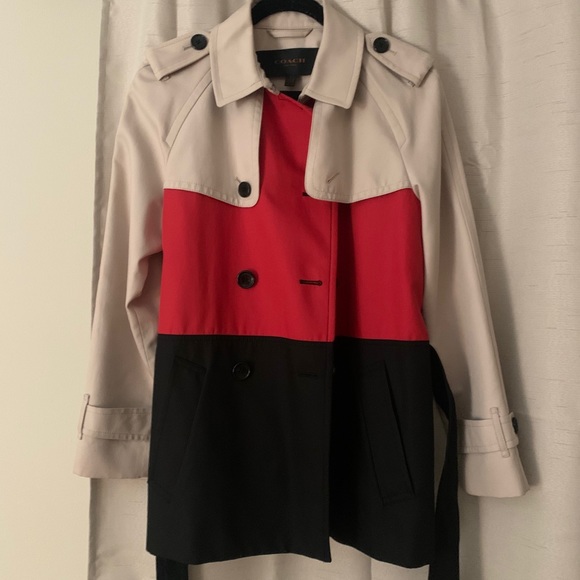 Coach | Jackets & Coats | Coach Color Block Trench Coat | Poshmark